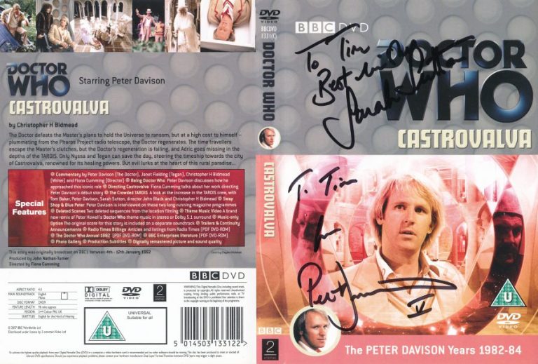 castrovalva signed by peter davison and sarah sutton | Bradley's Basement